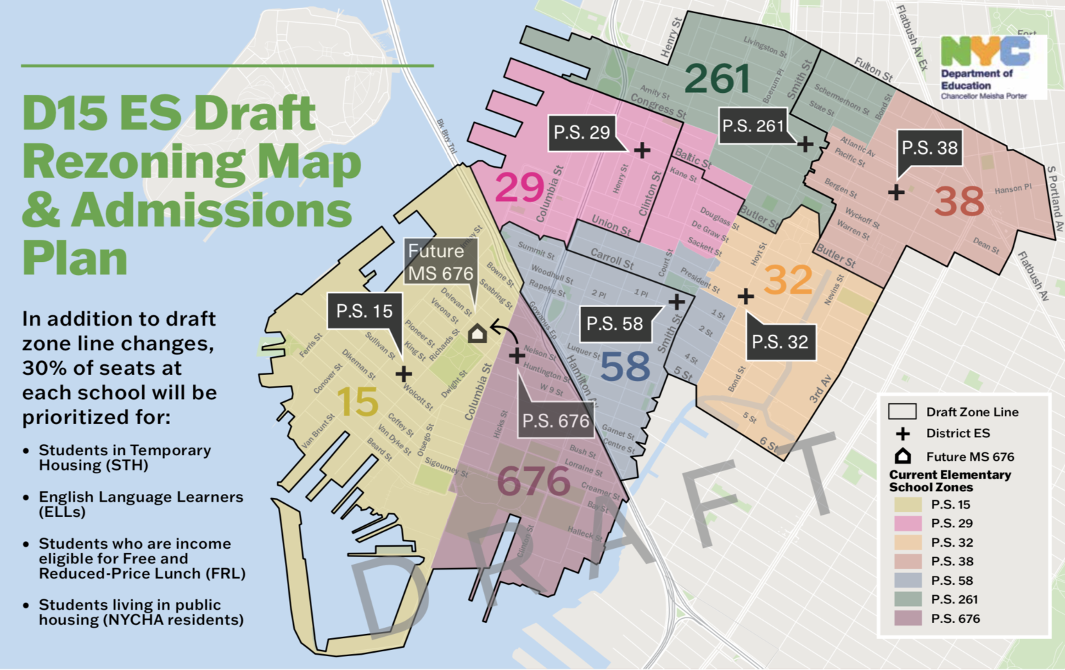 Draft map for the District 15 rezoning – keeping school zones and ...