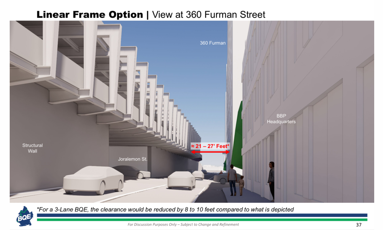 New design proposed for triple cantilever segment of BQE in Brooklyn ...