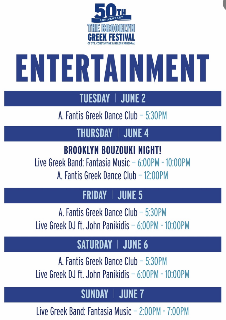 The Brooklyn Greek Festival in Brooklyn Heights kicks off Monday, June ...